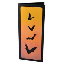 halloween bats slim stencil card