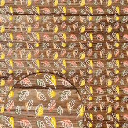 autumn wood pattern with leaves