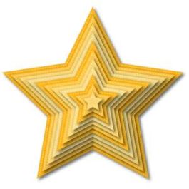 nested stitched star