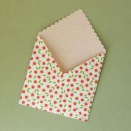 scallop square envelope