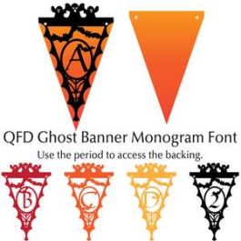 qfd ghost banner monogram font