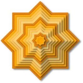 nested eyelet star medallion
