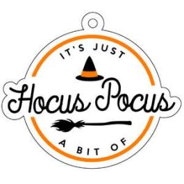 hocus pocus label and tag