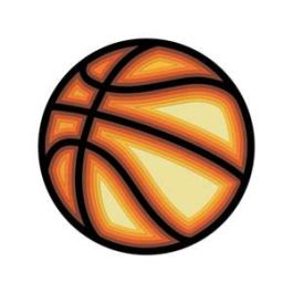 3d layered basketball mandala