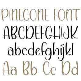 pinecone font