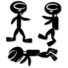 scuba stickman