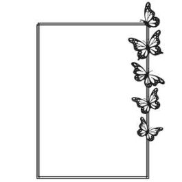 rectangle butterfly frame