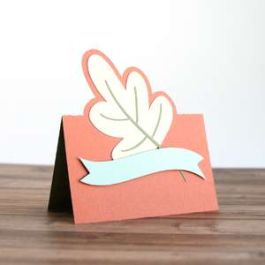 leaf place card
