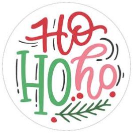 ho ho ho round circle frame|335065