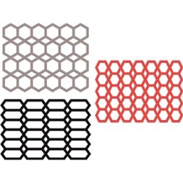 a2 size hexagon backgrounds (set of 3)