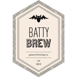 batty brew beverage label
