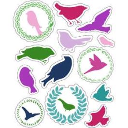 ml birds lovely stickers