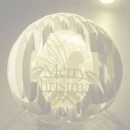 four layered pop up sphere merry christmas pro