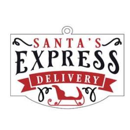 santa express delivery tag