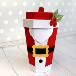 santa coffee cup box