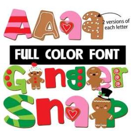 gingersnap color font