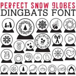 cg perfect snow globes dingbats