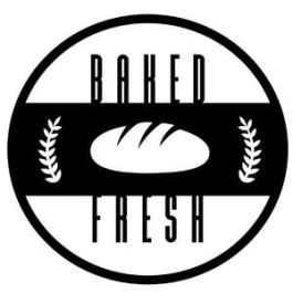 baked fresh bread sign