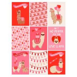 llama valentine's day cards