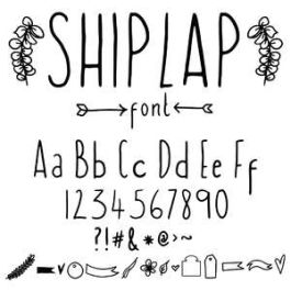shiplap font