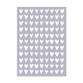 a4 hearts cut out page background