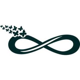 infinity symbol and butterflies