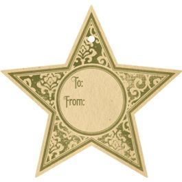 star gift tag