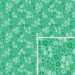 green flower field pattern