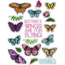 ml butterfly fly stickers