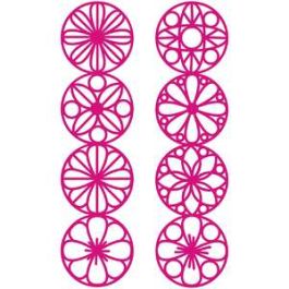 geometric flower borders