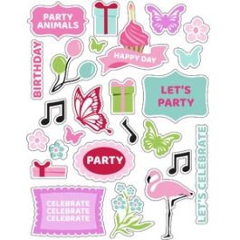 ml party celebrate stickers
