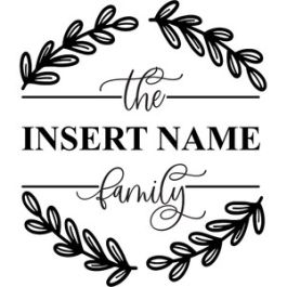 family last name / monogram design