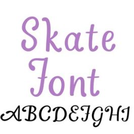 skate font