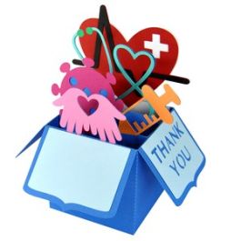 doctor thank you card in a box