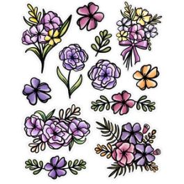 flower sticker sheet|353074