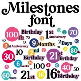 milestones font