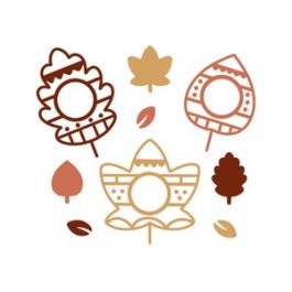 leave monogram frame