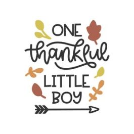 one thankful little boy