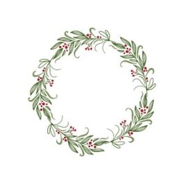mistletoe monogram frame