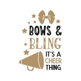 bows and bling it's a cheer thing