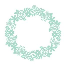 intricate monogram frame