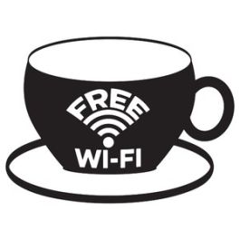 free wifi coffee cup