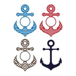 anchor monogram frame