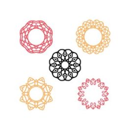 aztec monogram frame