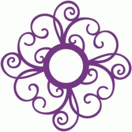 curlicue circle frame