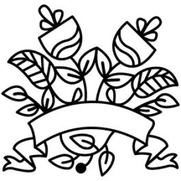 simple floral banner