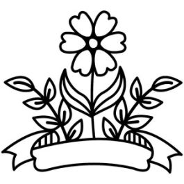 simple floral banner