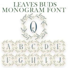 leave buds monogram
