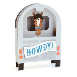 horse trailer box card