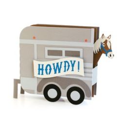 horse trailer box card side